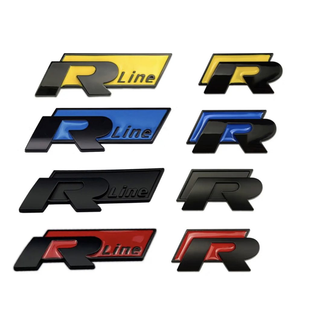 R line emblem grill/skärm/baklucka - Olika färger - FordonsDesign